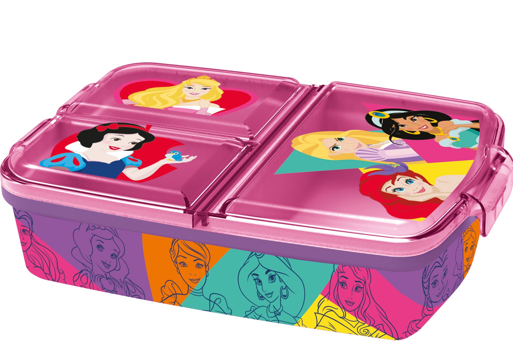 DISNEY PRINCESS multi comp. sandwich box, 18x13 cm - Lekia.se