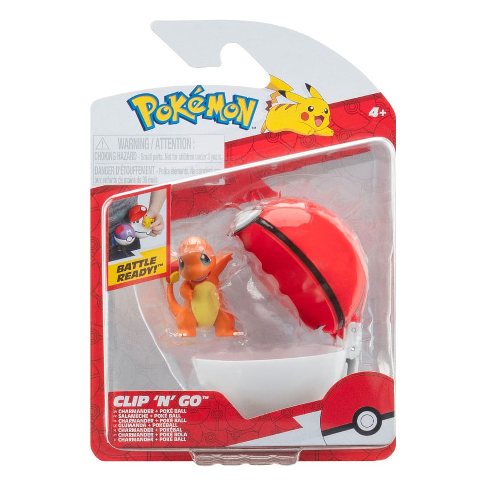 Pokemon, Clip N Go, Charmander #1 With Poké Ball | Pokemon - Lekia.se