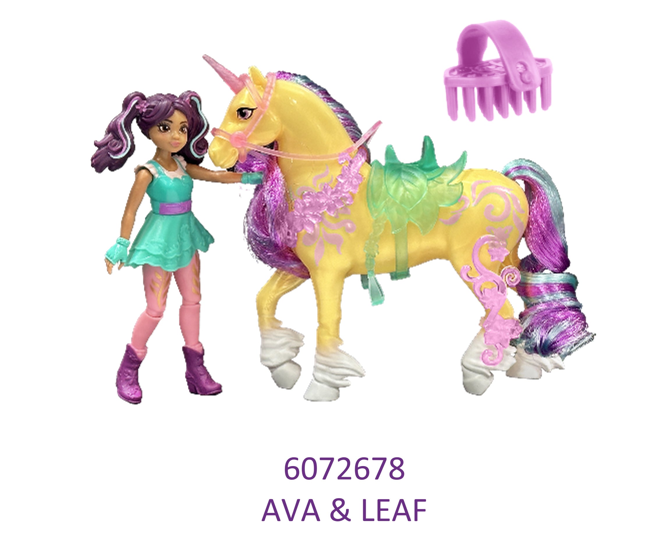 Unicorn Academy Doll & Unicorn V2 - Ava & Leaf - Lekia.se