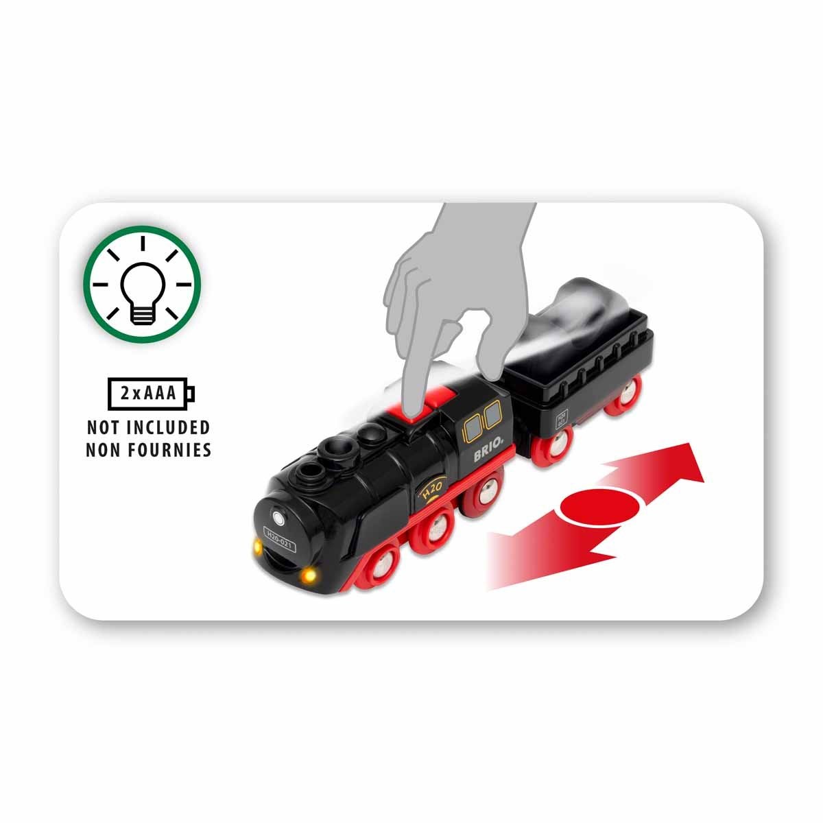 BRIO 33884 Ånglok Batteridrivet tåg | BRIO - Lekia.se
