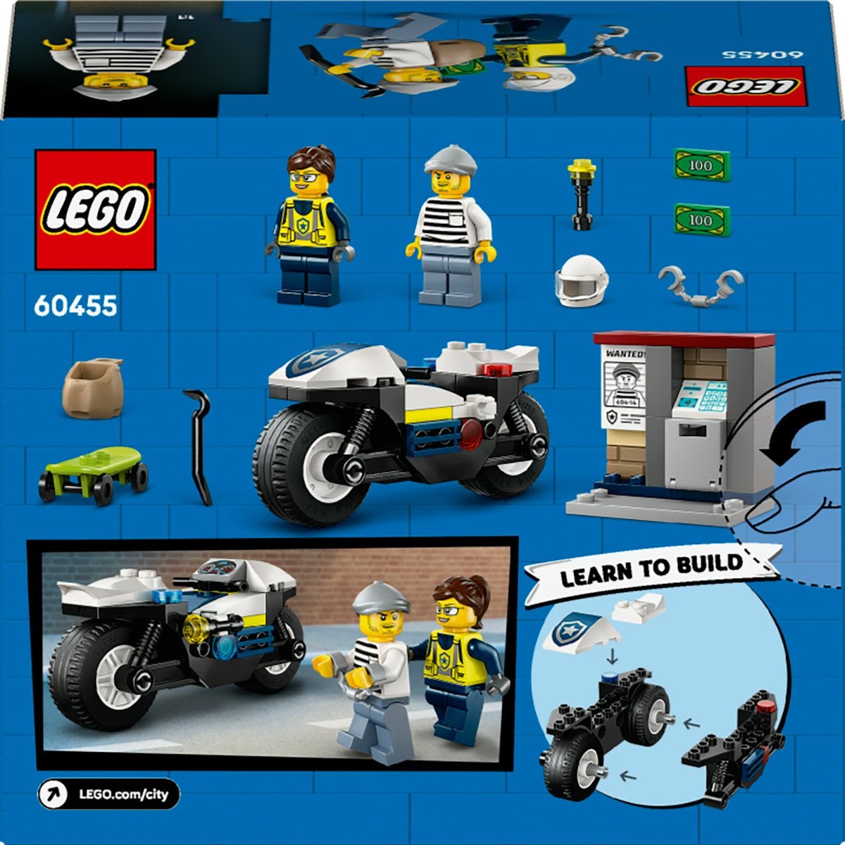 LEGO City 60455, Polisens motorcykeljakt | LEGO - Lekia.se