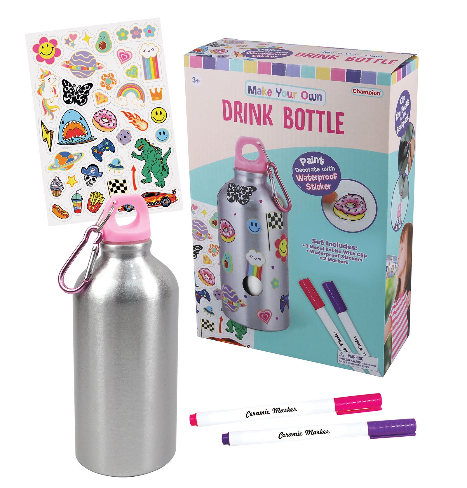 Måla Din Flaska med Stickers Sor | Alrico - Lekia.se