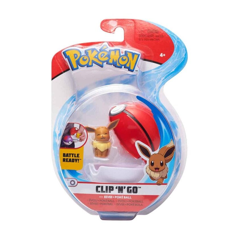 Pokémon, Clip n Go Eevee & Pokeball | Pokémon - Lekia.se