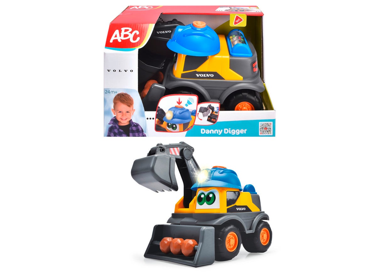 ABC Danny Digger Volvo Gravemaskin, 25 cm - Lekia.se
