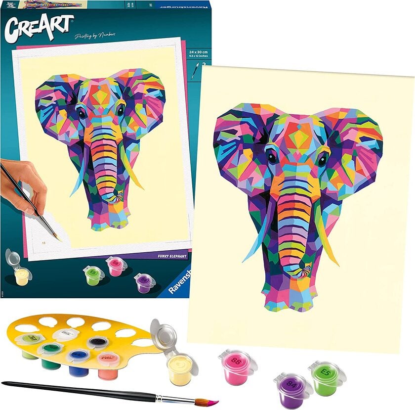 Ravensburger, CreArt Funky Elephant | Ravensburger - Lekia.se