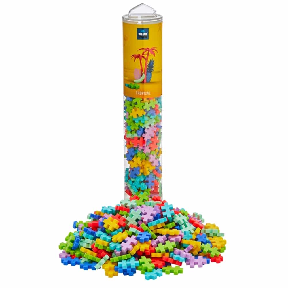 Plus-Plus Tropical mix 240 pcs Tube | Plus-Plus - Lekia.se