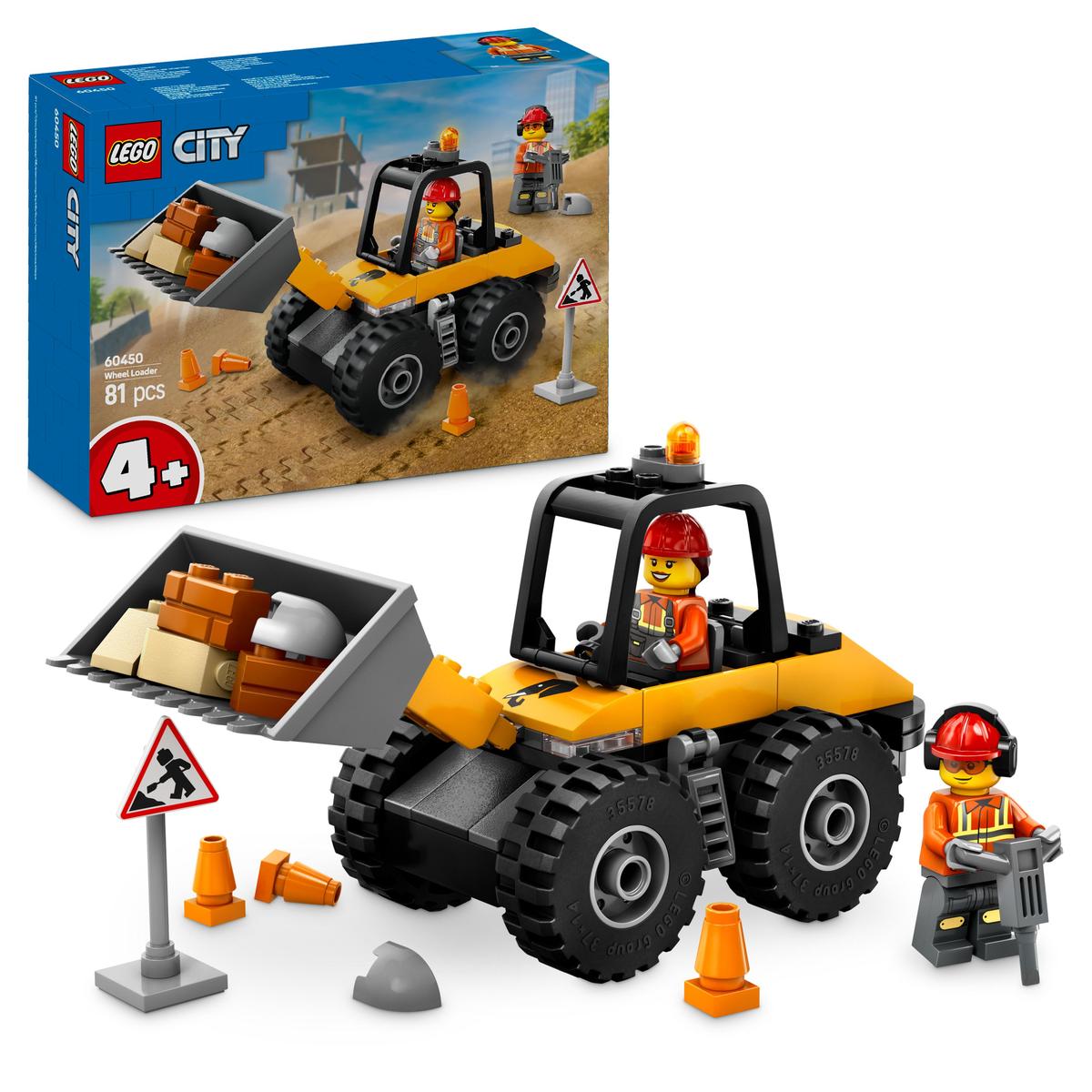 LEGO City Great Vehicles 60450 Gul hjullastare | LEGO - Lekia.se
