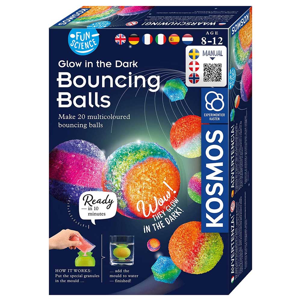 Fun Science - Glow in the Dark Bouncing Balls - Lekia.se