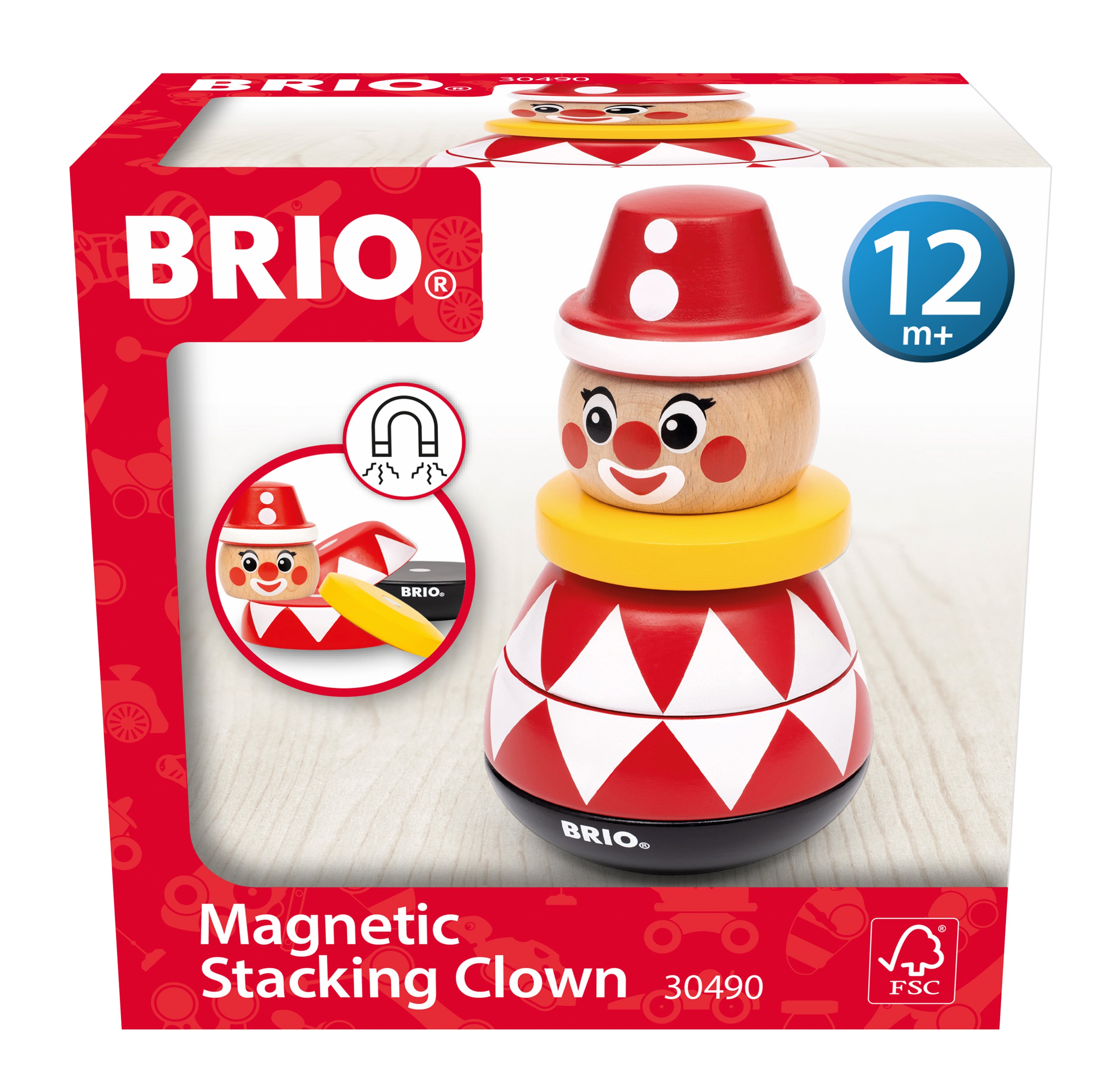 BRIO - Magnetic Stacking Clown - Lekia.se