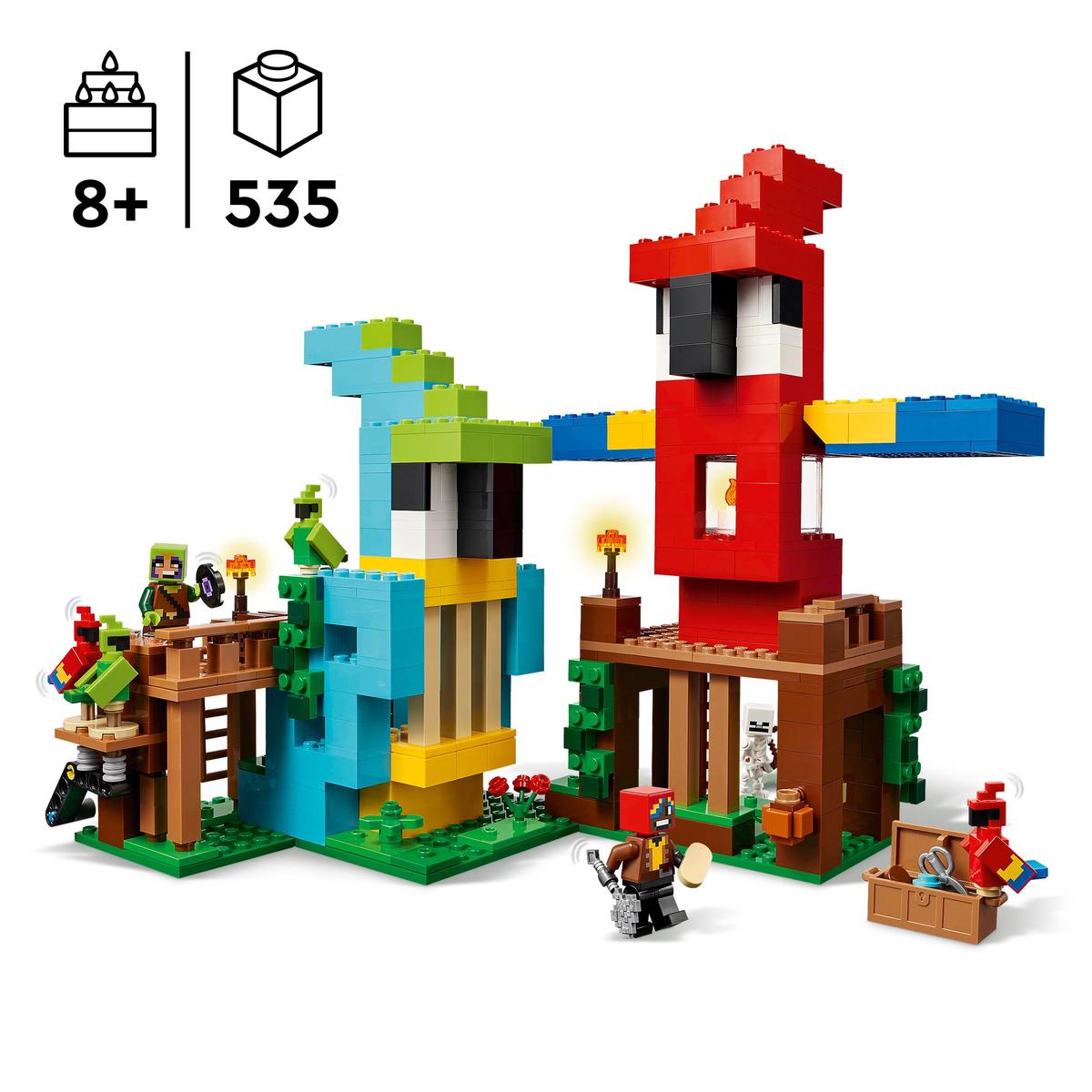 LEGO Minecraft 21282 The Parrot Houses | LEGO - Lekia.se