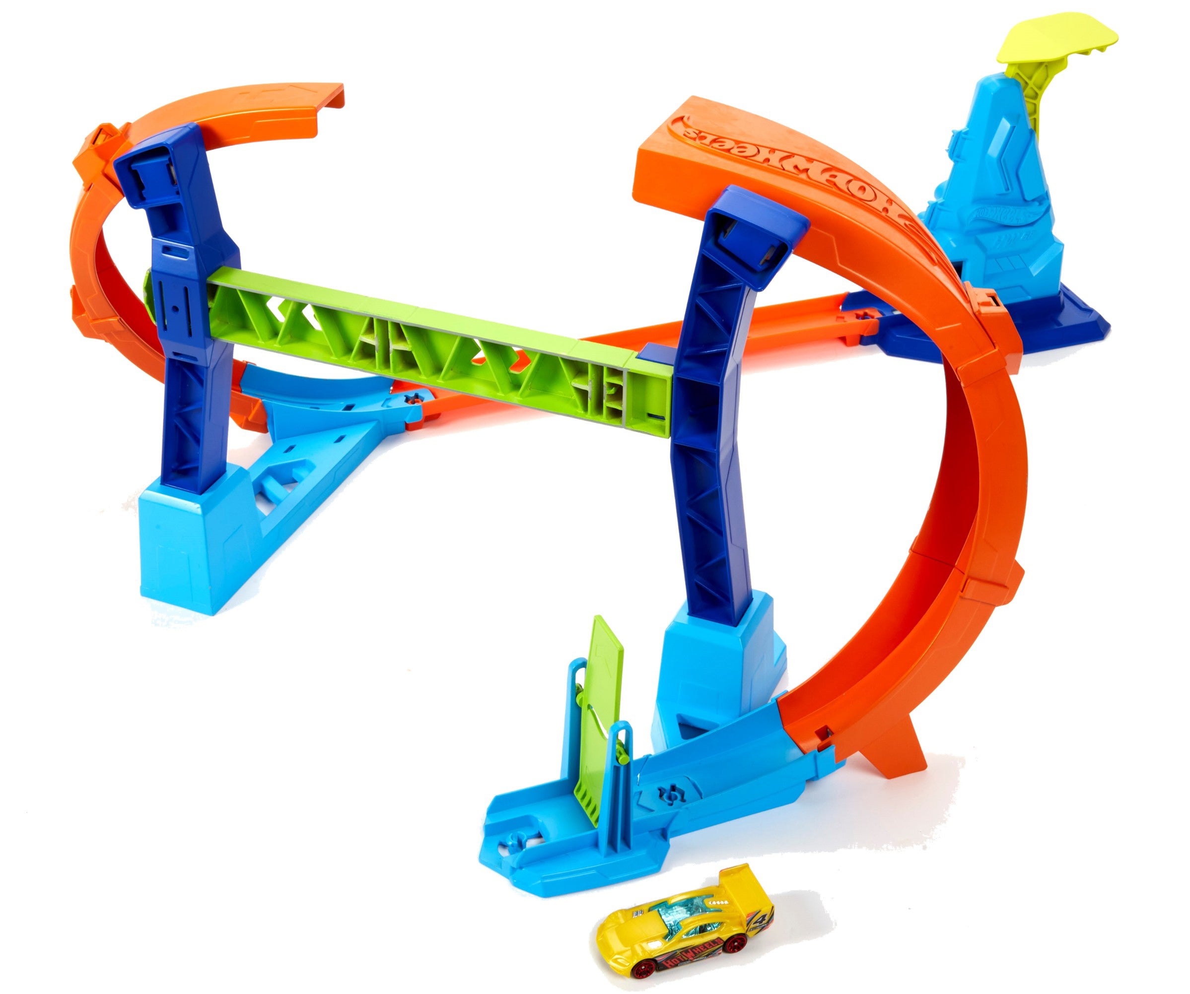 Hot Wheels Stunt Tracks Corkscrew Jump Champion - Lekia.se